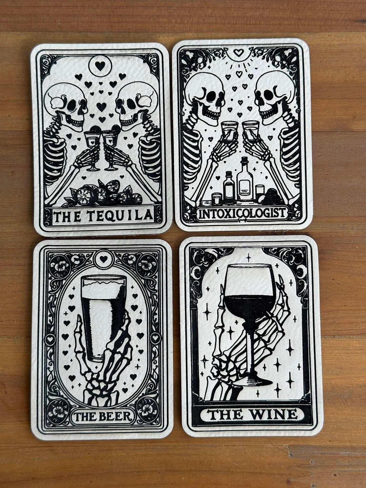 Tarot Card Patches—-The Drinking Collection | DM Designs Plus