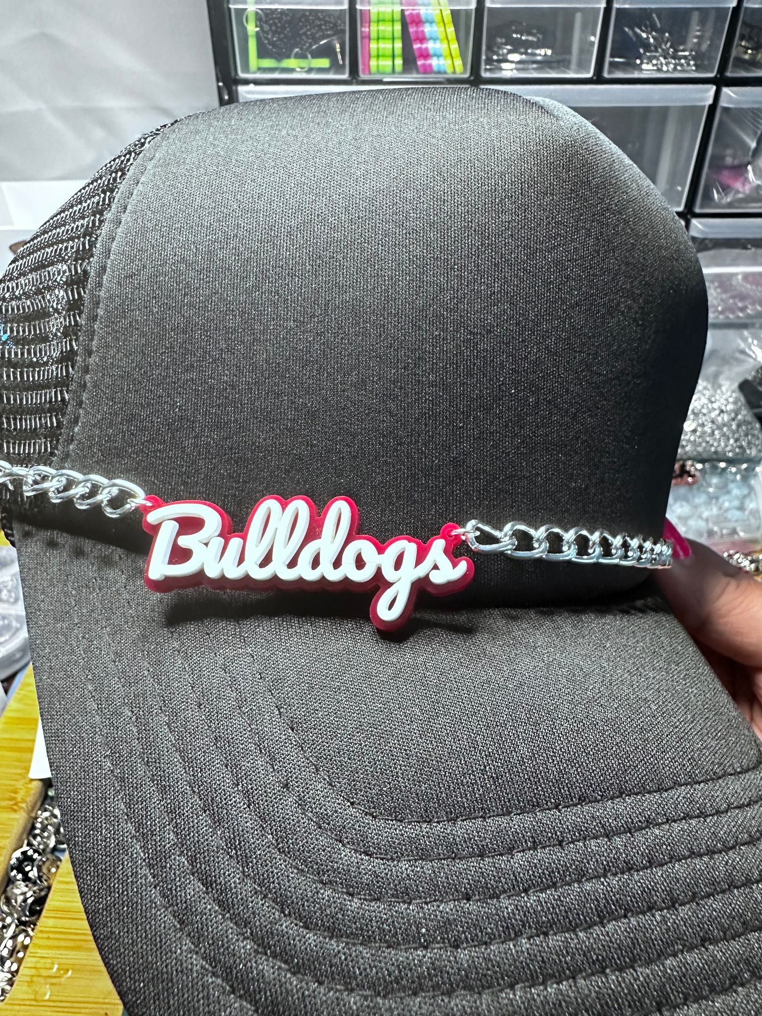 CUSTOM School Spirit Hat Chain | DM Designs Plus