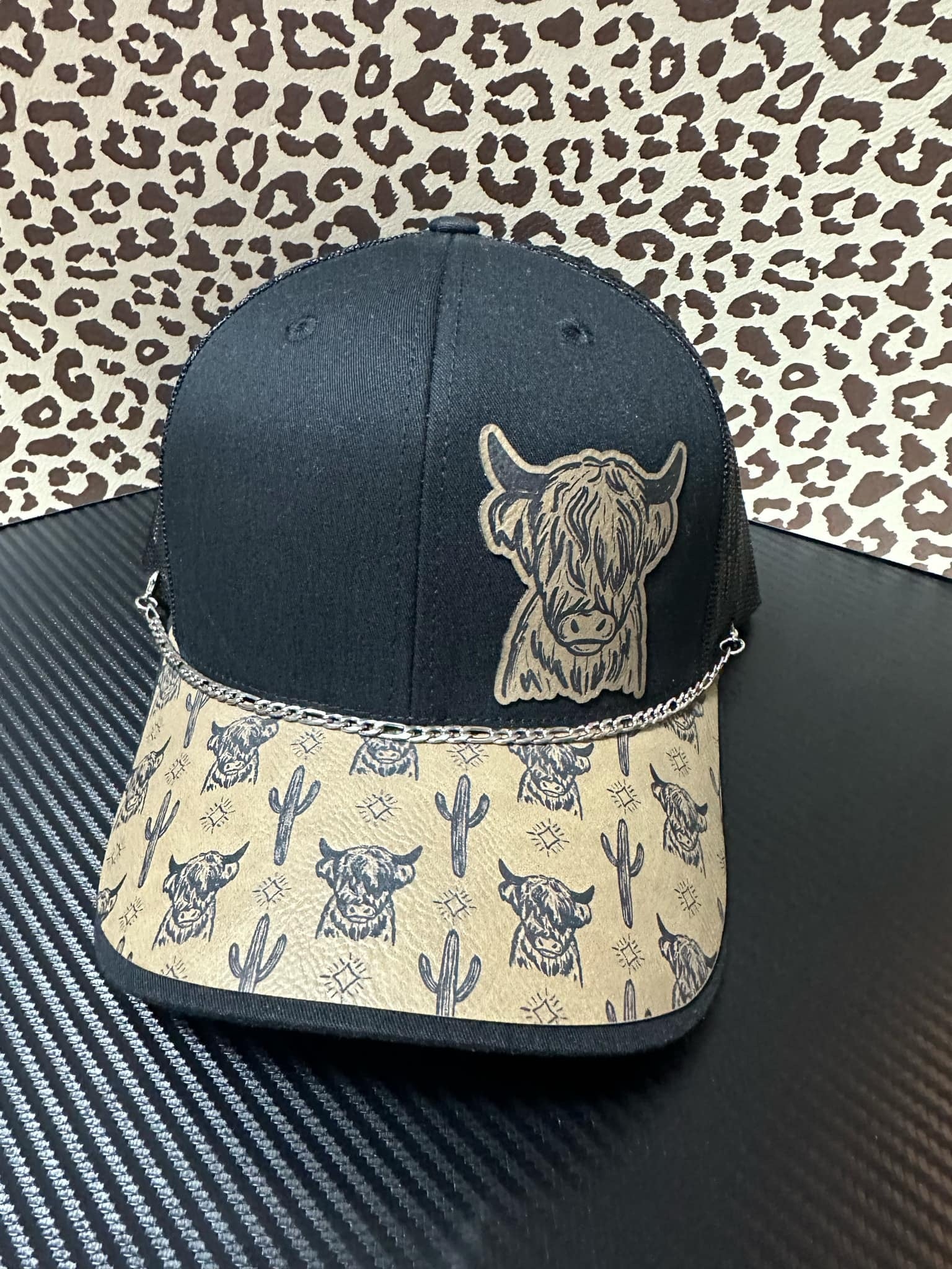 BRIM—Highland Cow custom brim patch | DM Designs Plus